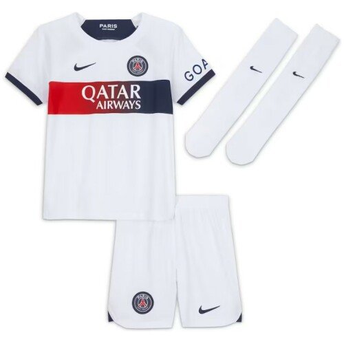 L.Hernández PSG 23/24 Away Kids Kit - SoccerArmor
