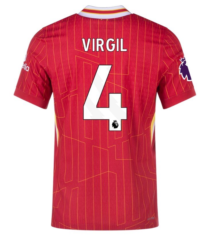 Virgil Liverpool 24/25 Authentic Home Jersey - SoccerArmor