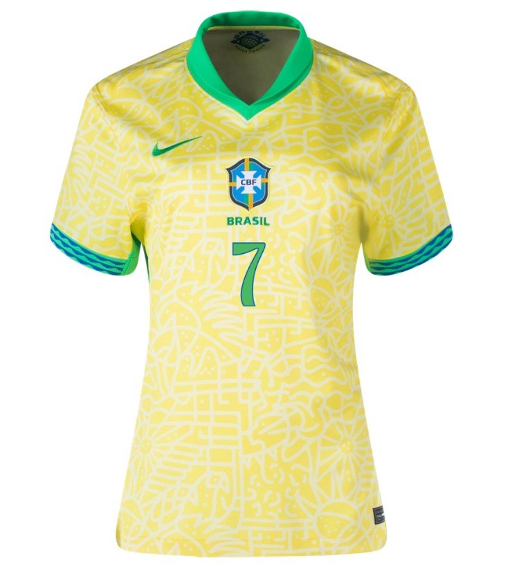 Vini Jr Brazil 24/25 Women’s Home Jersey - SoccerArmor