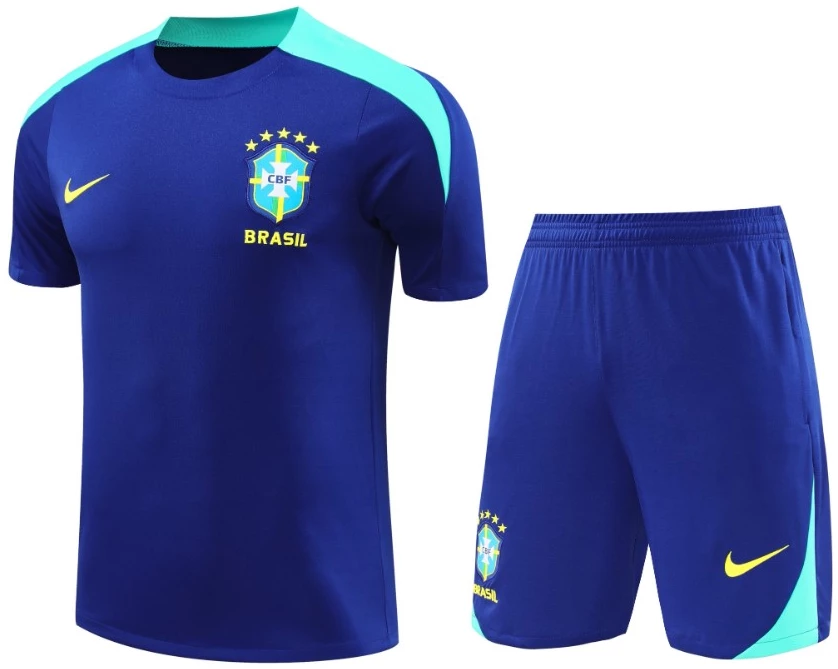 Brazil 24/25 Training Kit (Dark Blue) - SoccerArmor