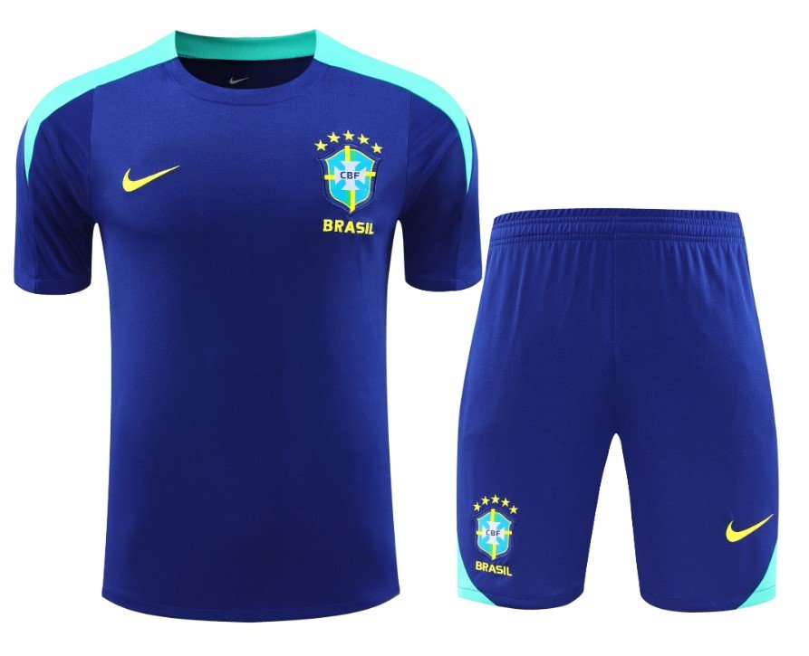 Brazil 24/25 Training Kit (Dark Blue) - SoccerArmor