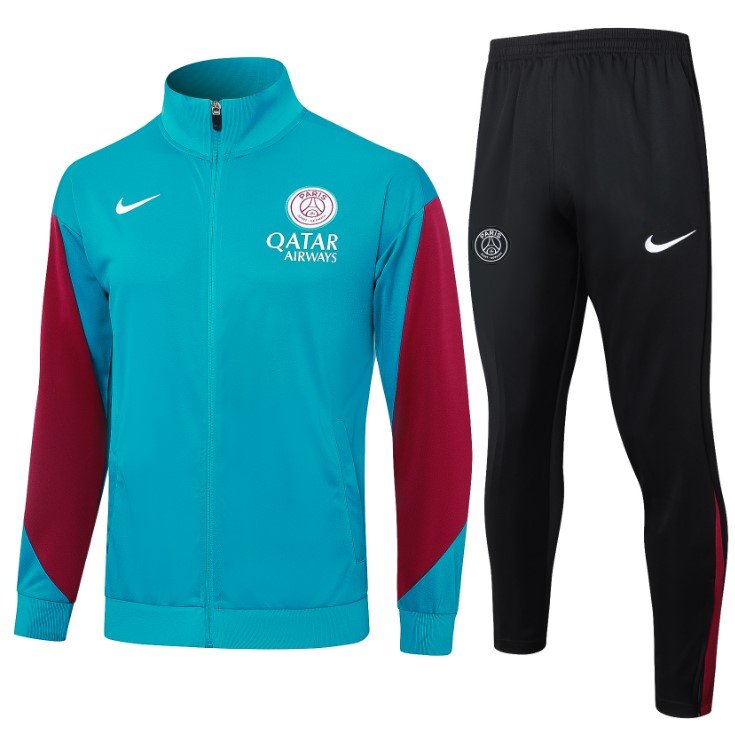 PSG 24/25 Tracksuit (Light Blue) - SoccerArmor
