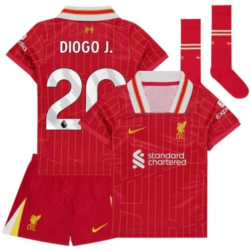 Diogo J. Liverpool 24/25 Home Kids Kit - SoccerArmor