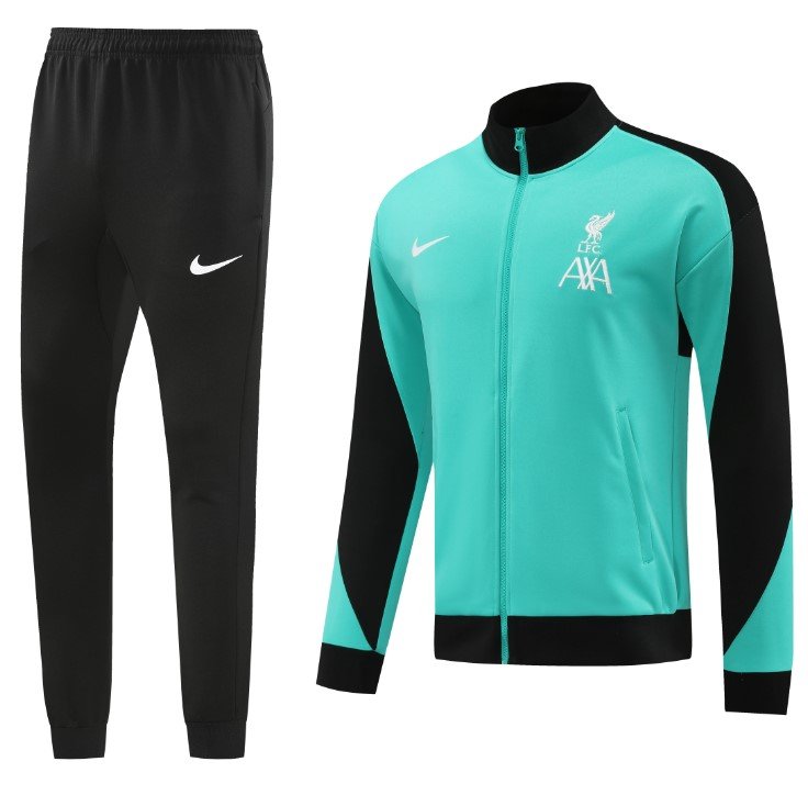 Liverpool 24/25 Tracksuit (Green/Black) - SoccerArmor