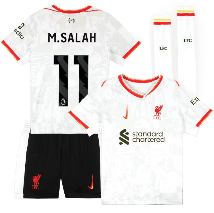 M. Salah Liverpool 24/25 Third Kids Kit - SoccerArmor