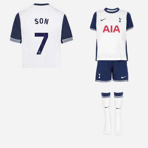 Son Tottenham 24/25 Home Kids Kit - SoccerArmor