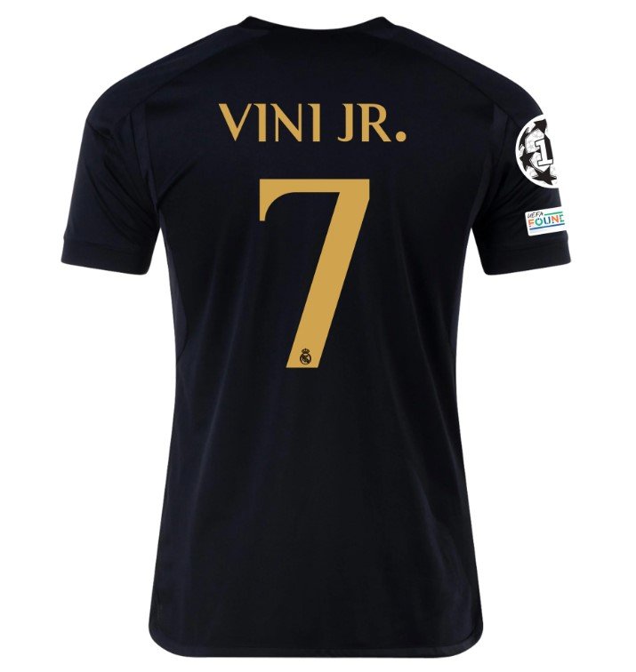 Vini Jr Real Madrid 23/24 UCL Third Jersey - SoccerArmor