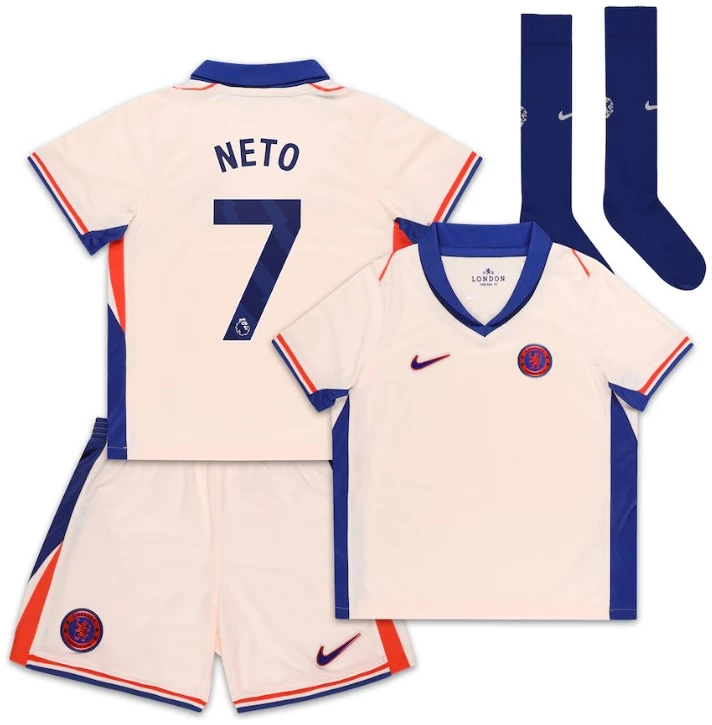 Neto Chelsea 24/25 Away Kids Kit - SoccerArmor