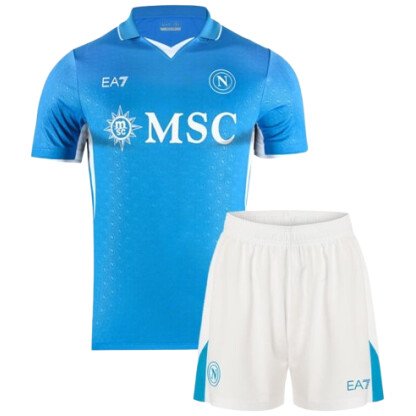 SSC Napoli 24/25 Home Kids Kit - SoccerArmor