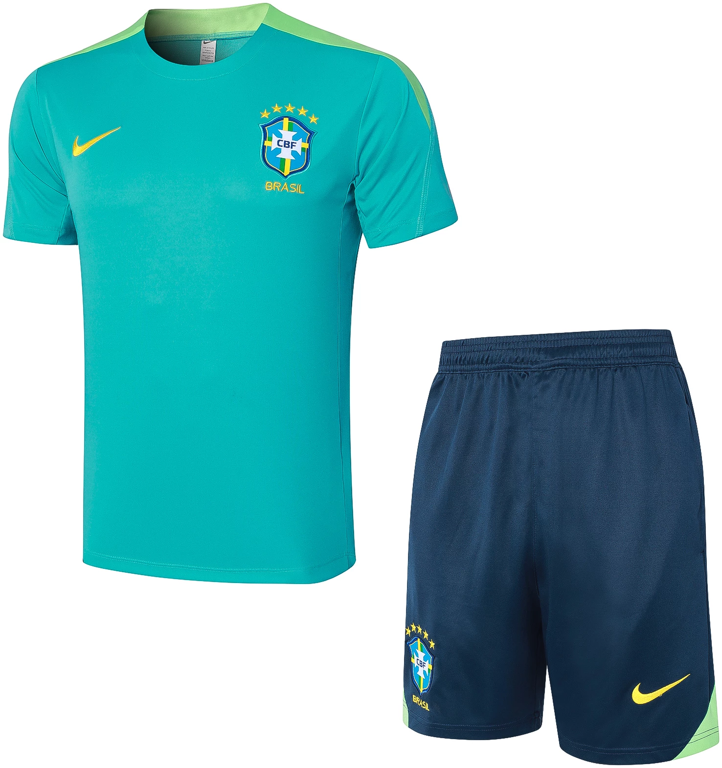 Brazil 24/25 Training Kit (Teal/Navy) - SoccerArmor