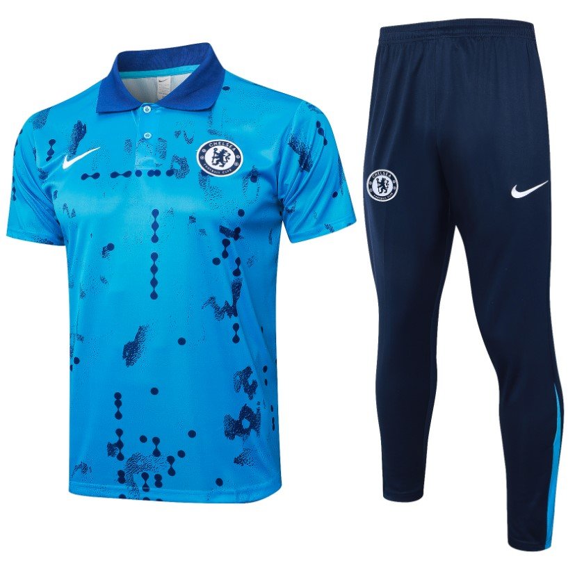 Chelsea 24/25 Blue Polo Training Set - SoccerArmor