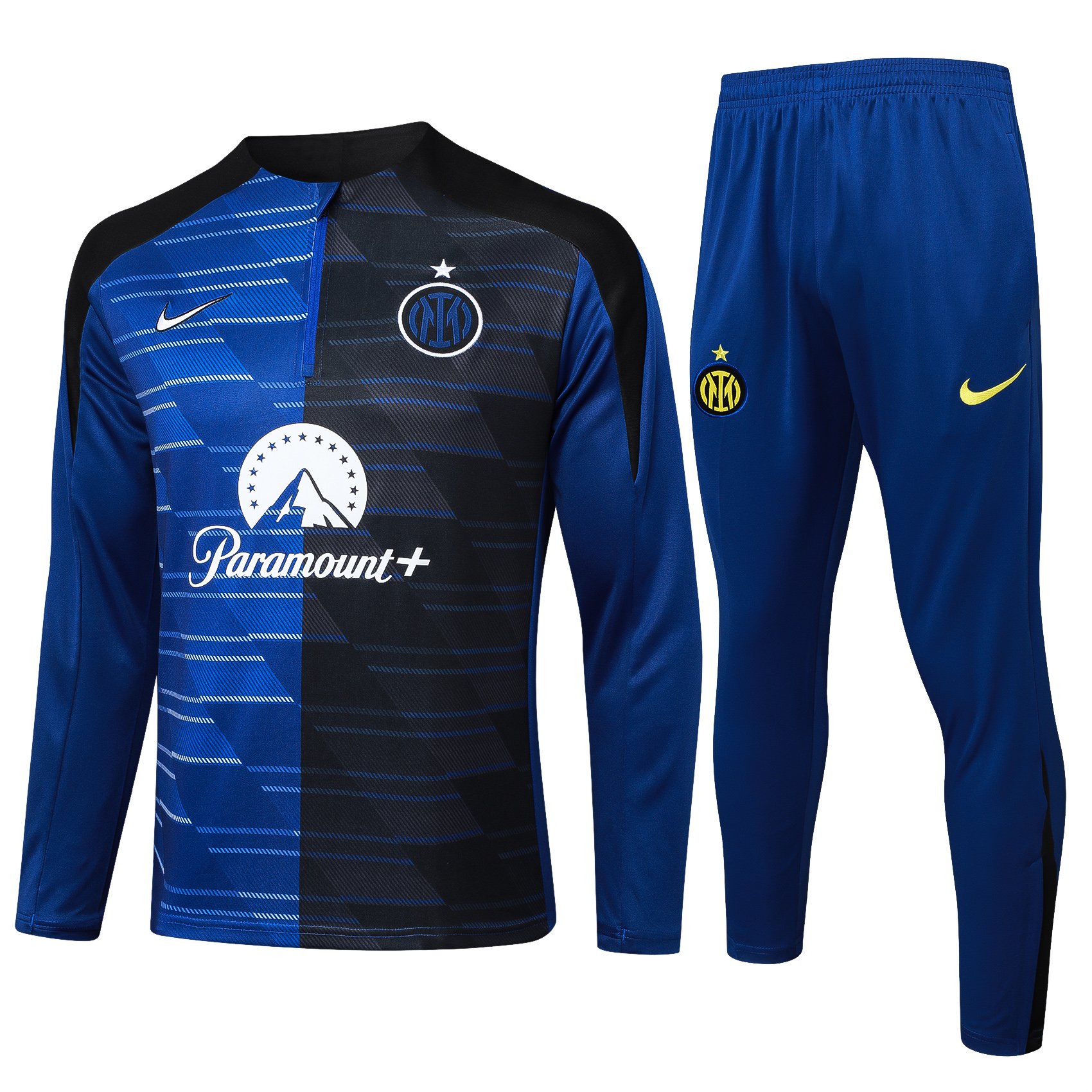 Inter Milan 24/25 Training Tracksuit (Blue/Black) - SoccerArmor