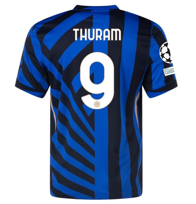 Thuram Inter Milan 24/25 UCL Home Jersey - SoccerArmor