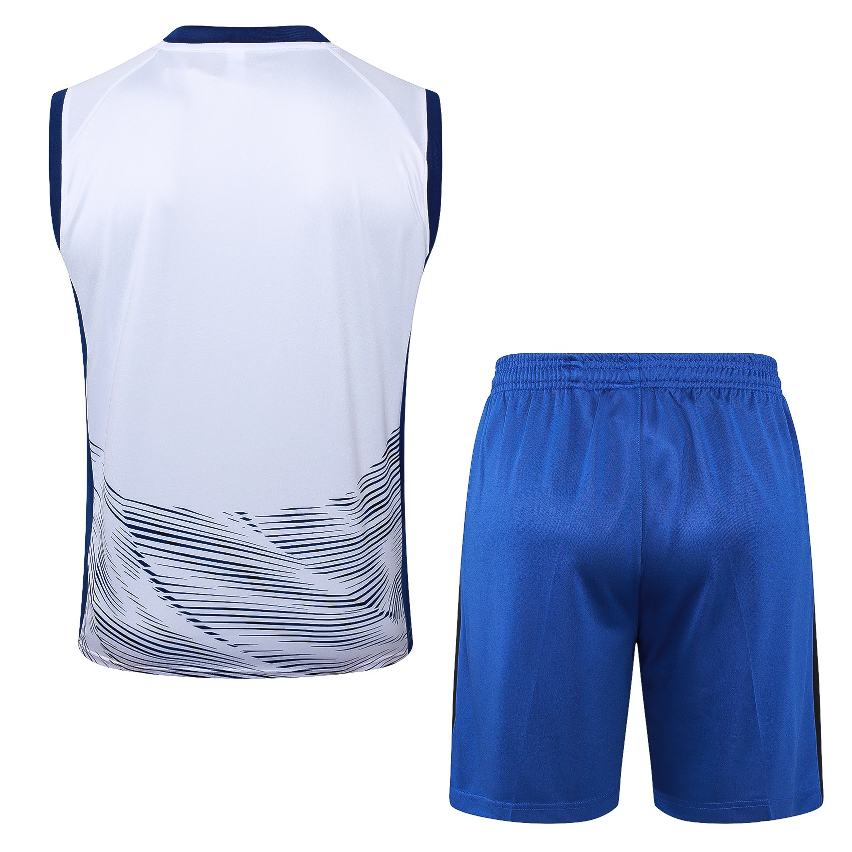 Inter Milan 24/25 Sleeveless Training Set – White/Blue - SoccerArmor