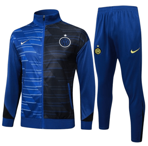 Inter Milan 24/25 Kids Full-Zip Tracksuit – Royal Blue & Black ...