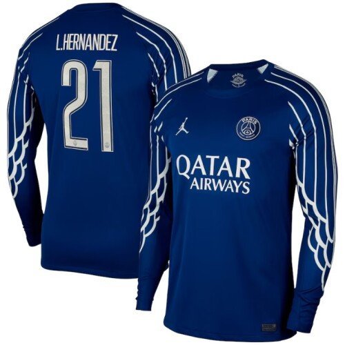 L.Hernandez PSG 24/25 Fourth Long Sleeve Jersey - SoccerArmor