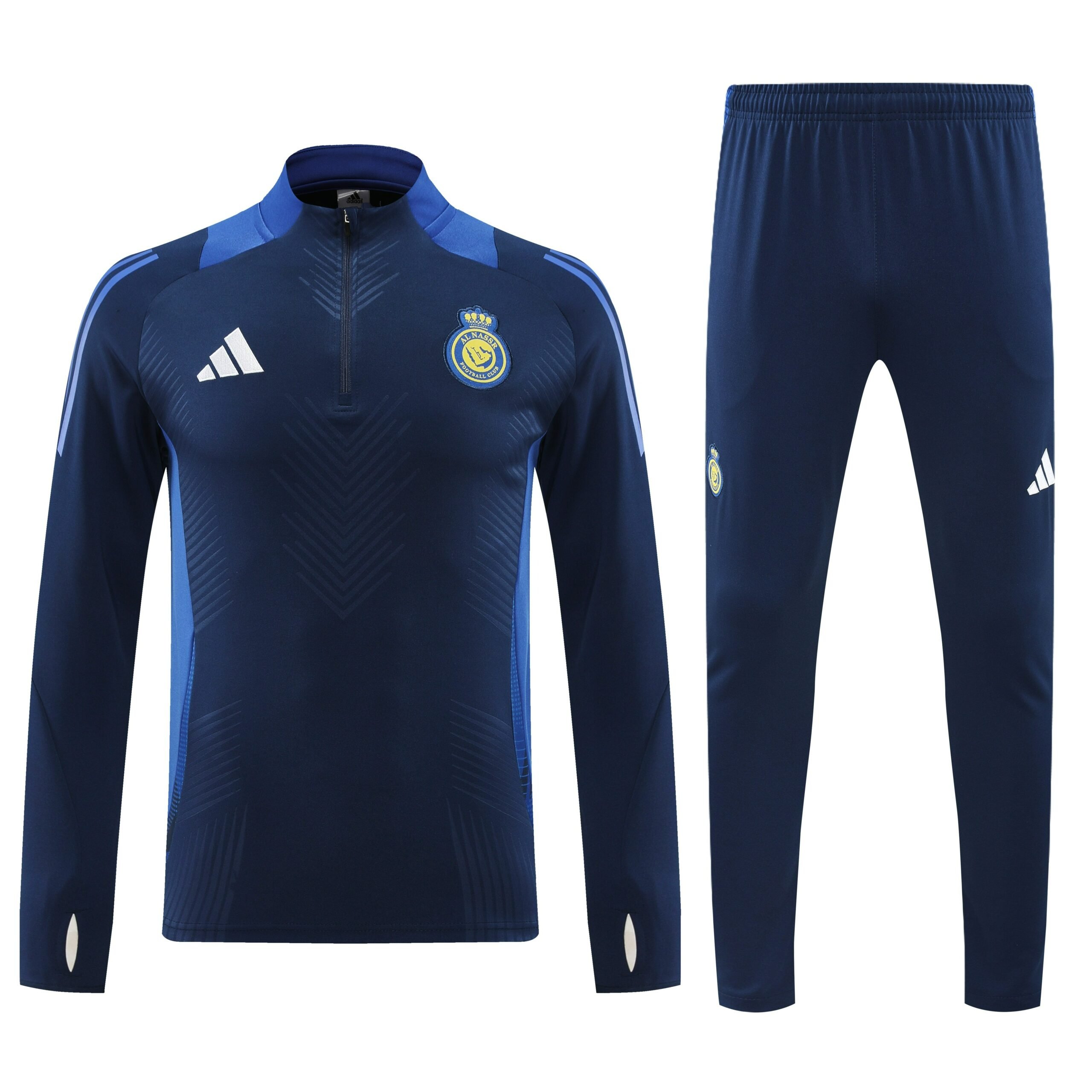 Al-Nassr FC 24/25 Navy Training Tracksuit Set - SoccerArmor