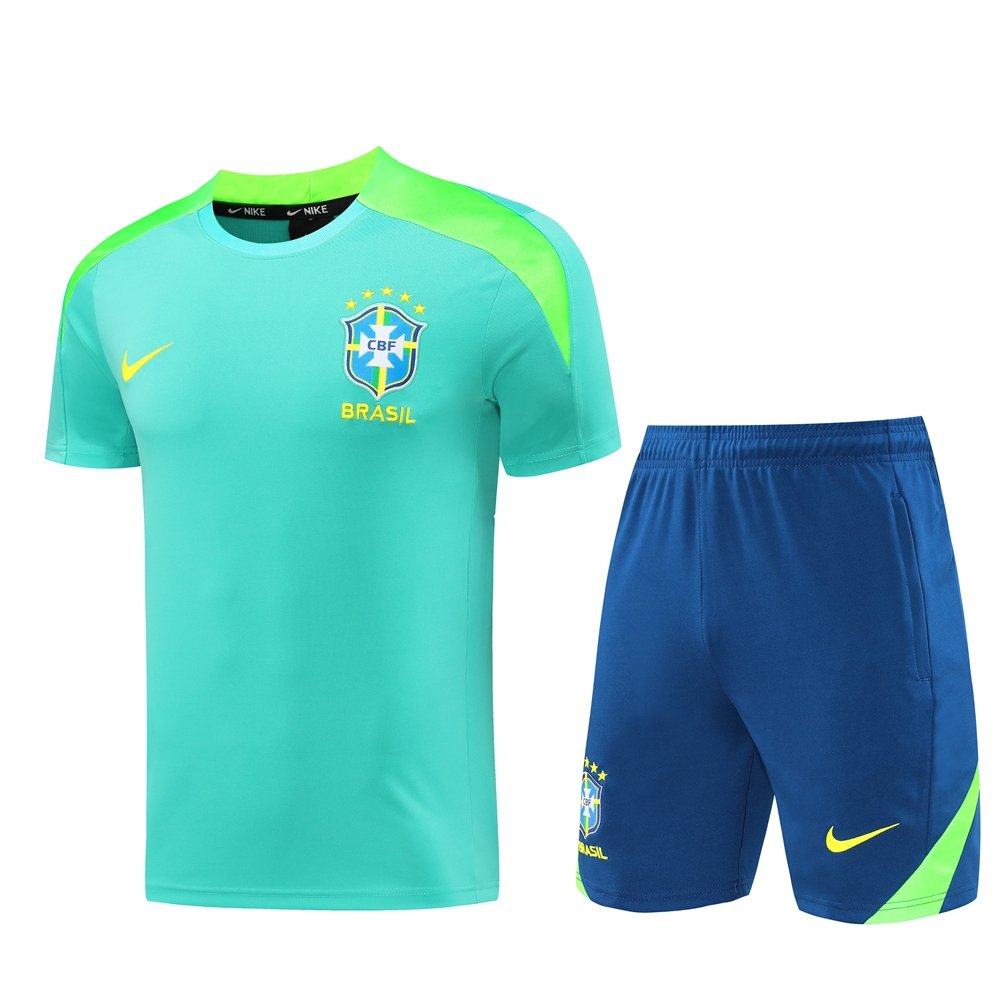 Brazil 24/25 Training Kit (Aqua Green/Navy) - SoccerArmor