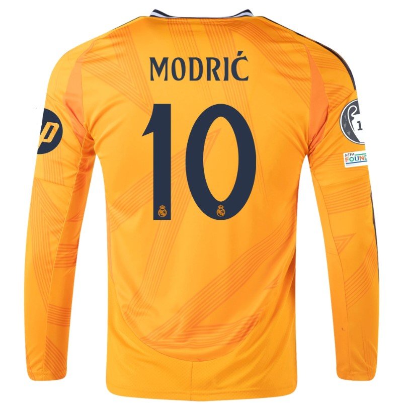 Modrić Real Madrid 24/25 UCL Away Long Sleeve Jersey - SoccerArmor