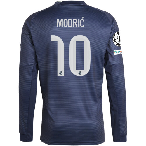 Luka Modrić Real Madrid 25/26 UCL Away Long Sleeve Jersey - SoccerArmor
