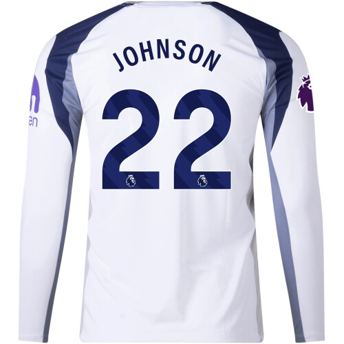 Johnson Tottenham 25/26 Home Long Sleeve Jersey - SoccerArmor
