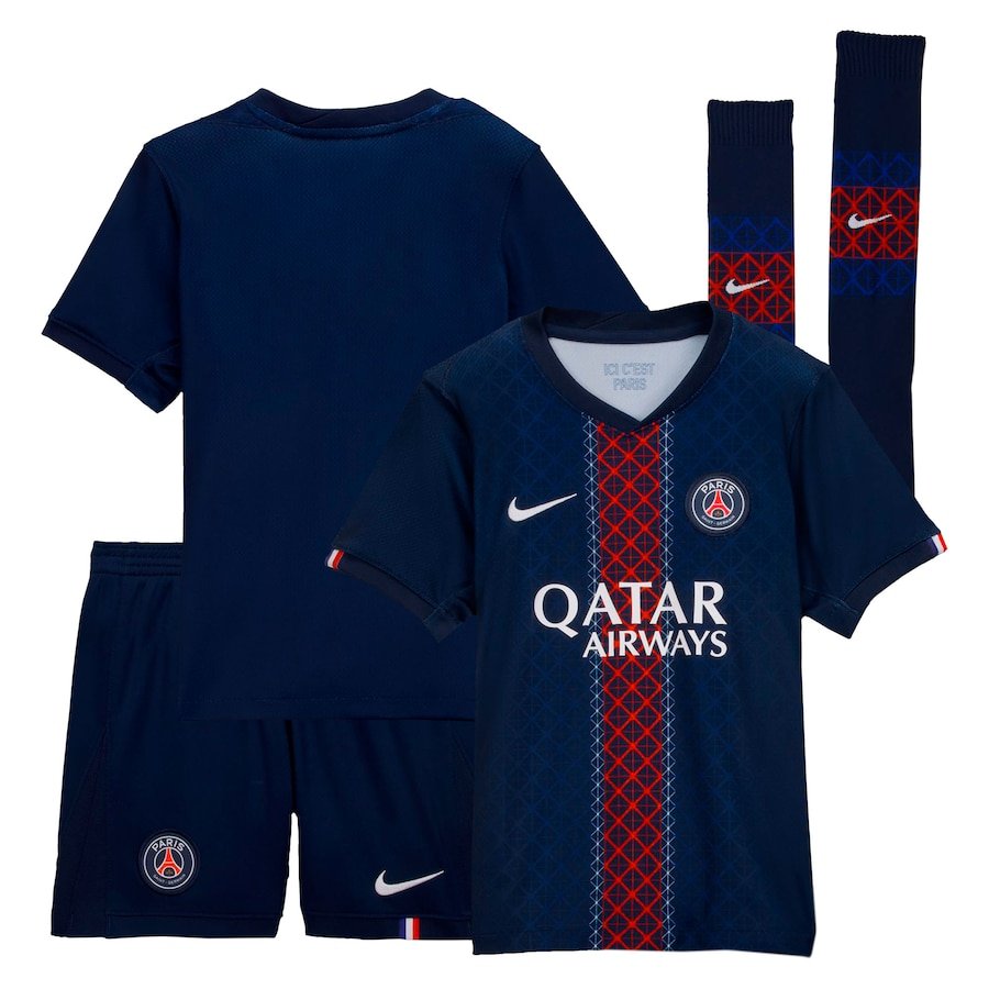 PSG 25/26 Home Kids Kit - SoccerArmor