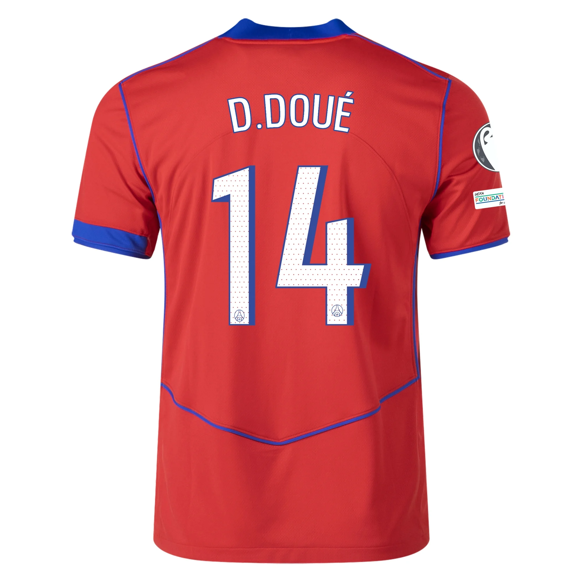 D. Doué PSG 25/26 UCL Third Jersey - SoccerArmor