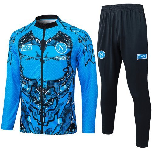 SSC Napoli 25/26 Electric Blue Training Tracksuit - SoccerArmor