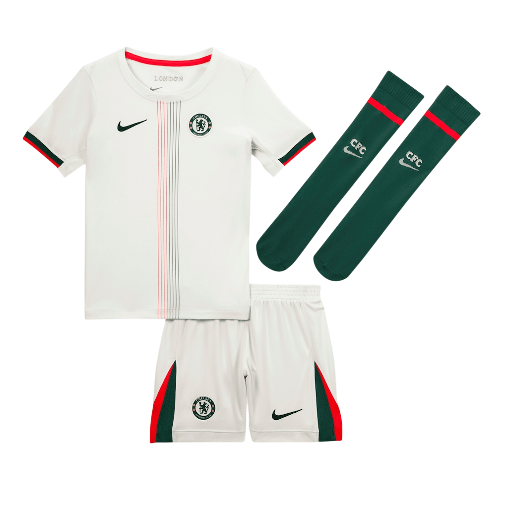 Cucurella Chelsea 25/26 Away Kids Kit - SoccerArmor