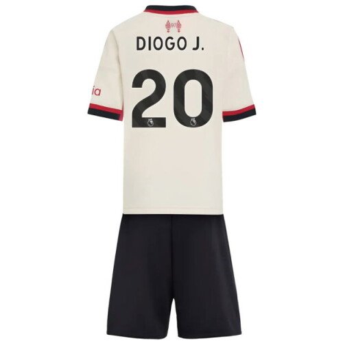 Diogo J. Liverpool 25/26 Away Kids Kit - SoccerArmor
