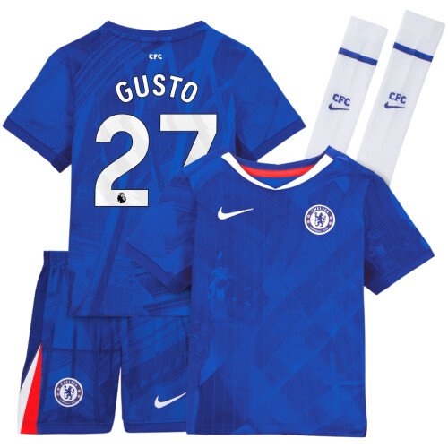 Gusto Chelsea 25/26 Home Kids Kit - SoccerArmor