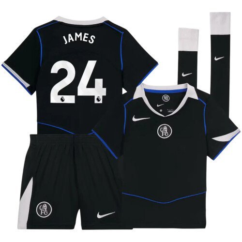 James Chelsea 25/26 Third Kids Kit - SoccerArmor