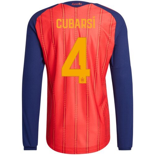 Cubarsí Spain 26/27 Authentic Home Long Sleeve Jersey - SoccerArmor