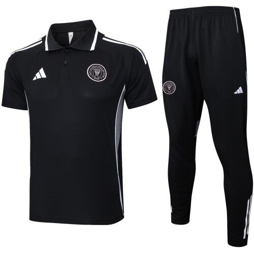 Inter Miami 25/26 Black Training Polo Set - SoccerArmor
