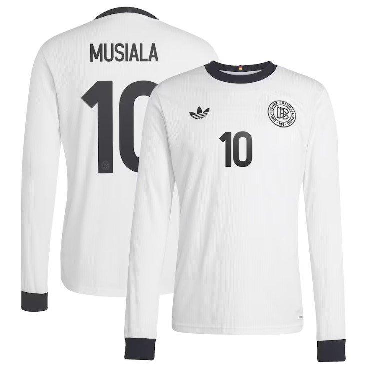 Musiala Germany 125th Anniversary Long Sleeve Jersey - SoccerArmor