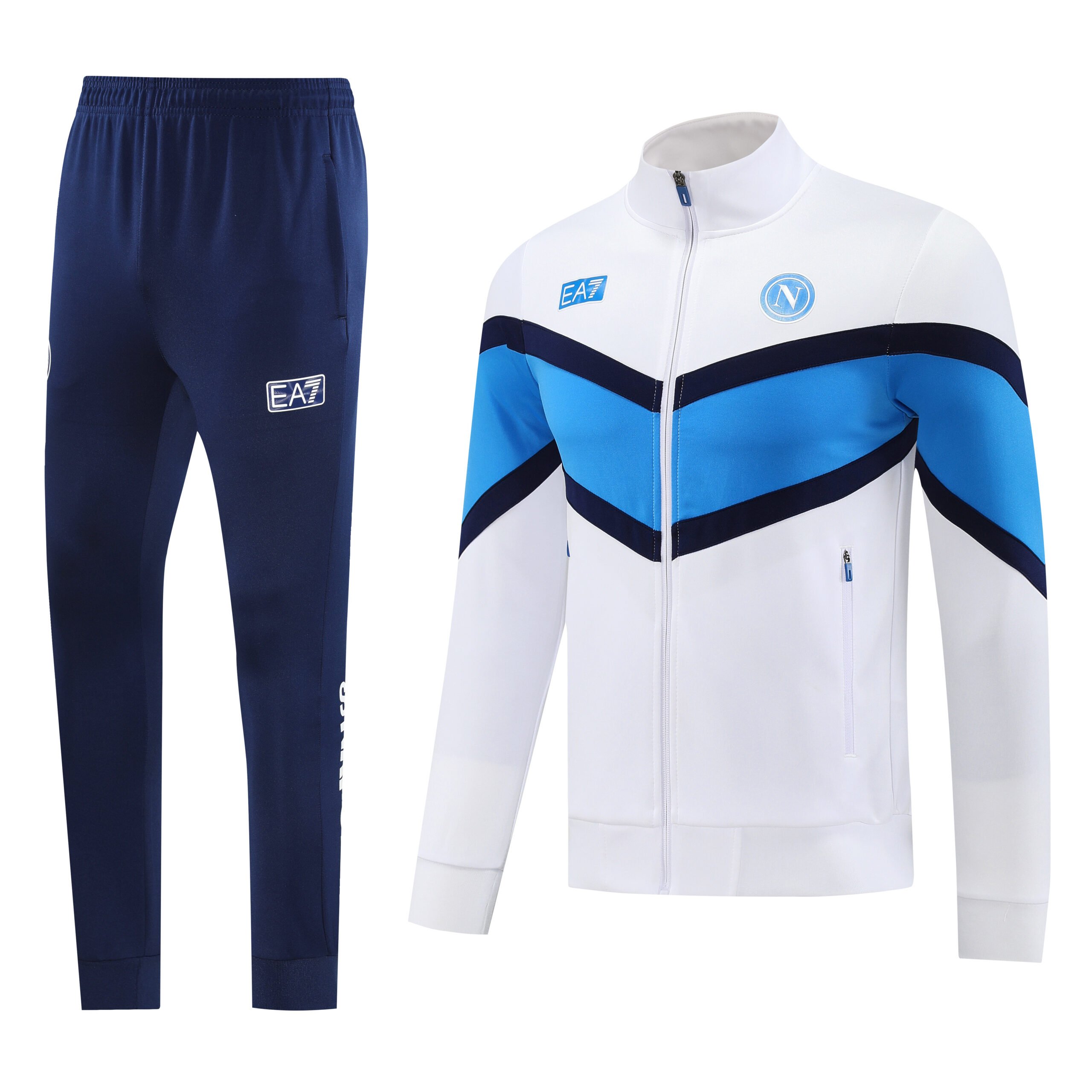 SSC Napoli 25/26 White Tracksuit - SoccerArmor