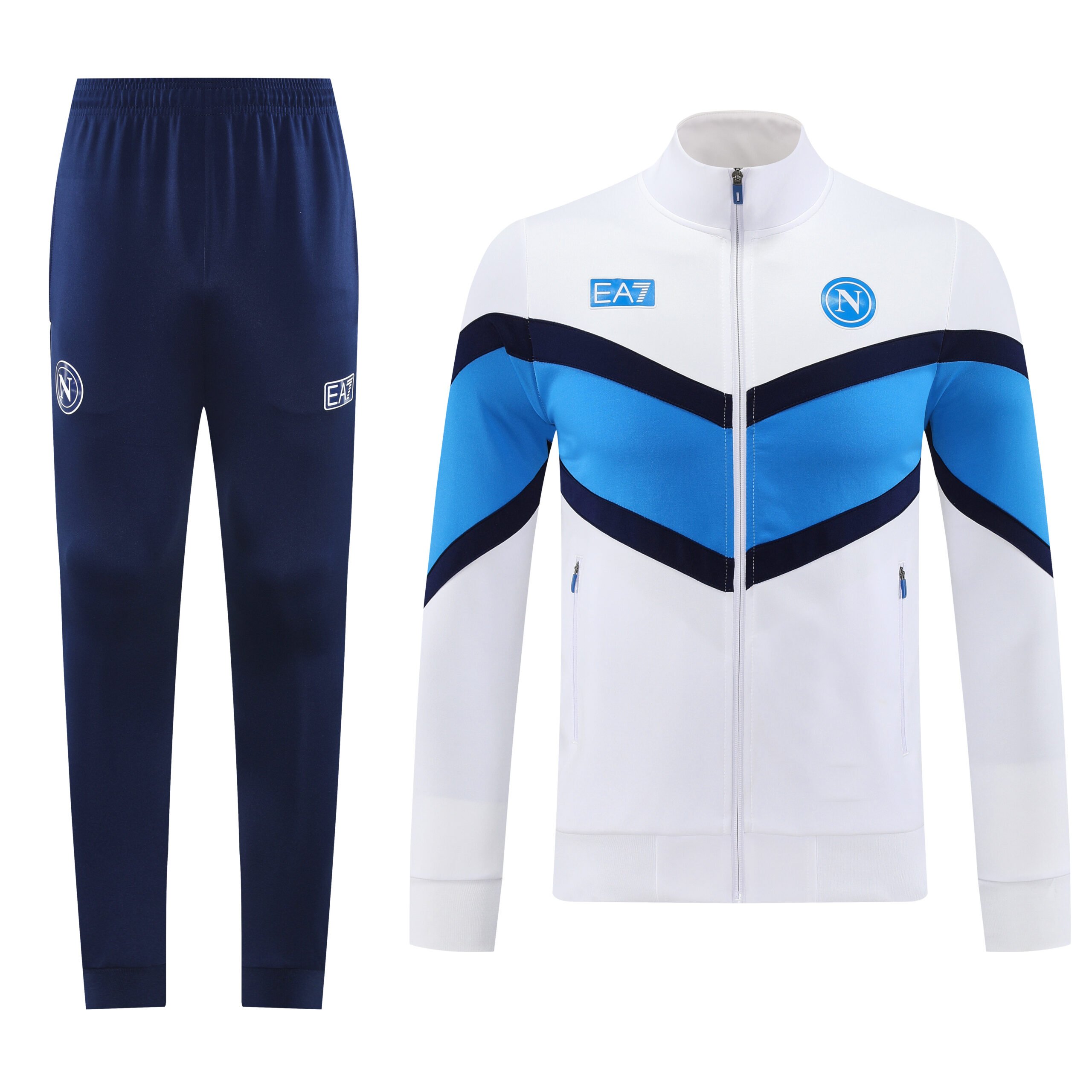 SSC Napoli 25/26 White Tracksuit - SoccerArmor