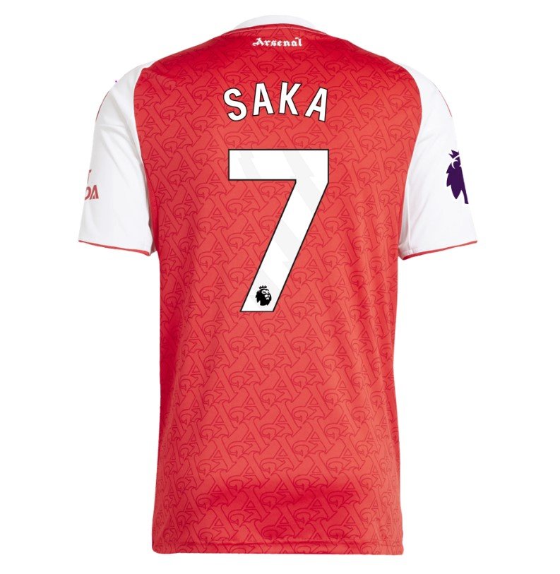 Saka Arsenal 25/26 Home Jersey - SoccerArmor