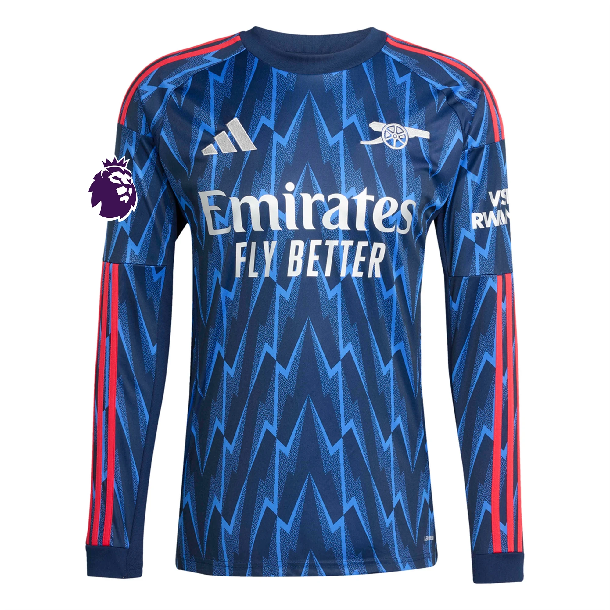 White Arsenal 25/26 Away Long Sleeve Jersey - SoccerArmor