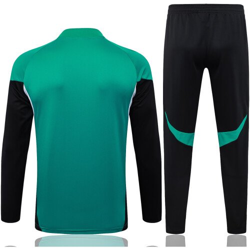Liverpool 25/26 Green Half-Zip Tracksuit - SoccerArmor