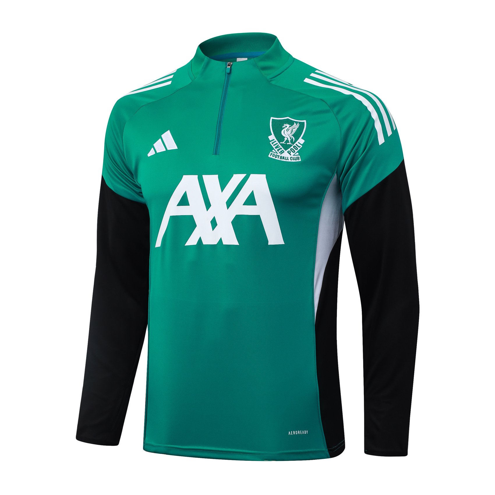 Liverpool 25/26 Green Half-Zip Tracksuit - SoccerArmor