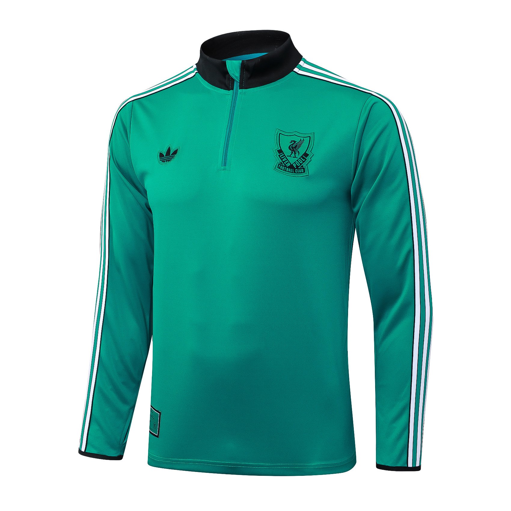 Liverpool 25/26 Green/Black Half-Zip Tracksuit - SoccerArmor