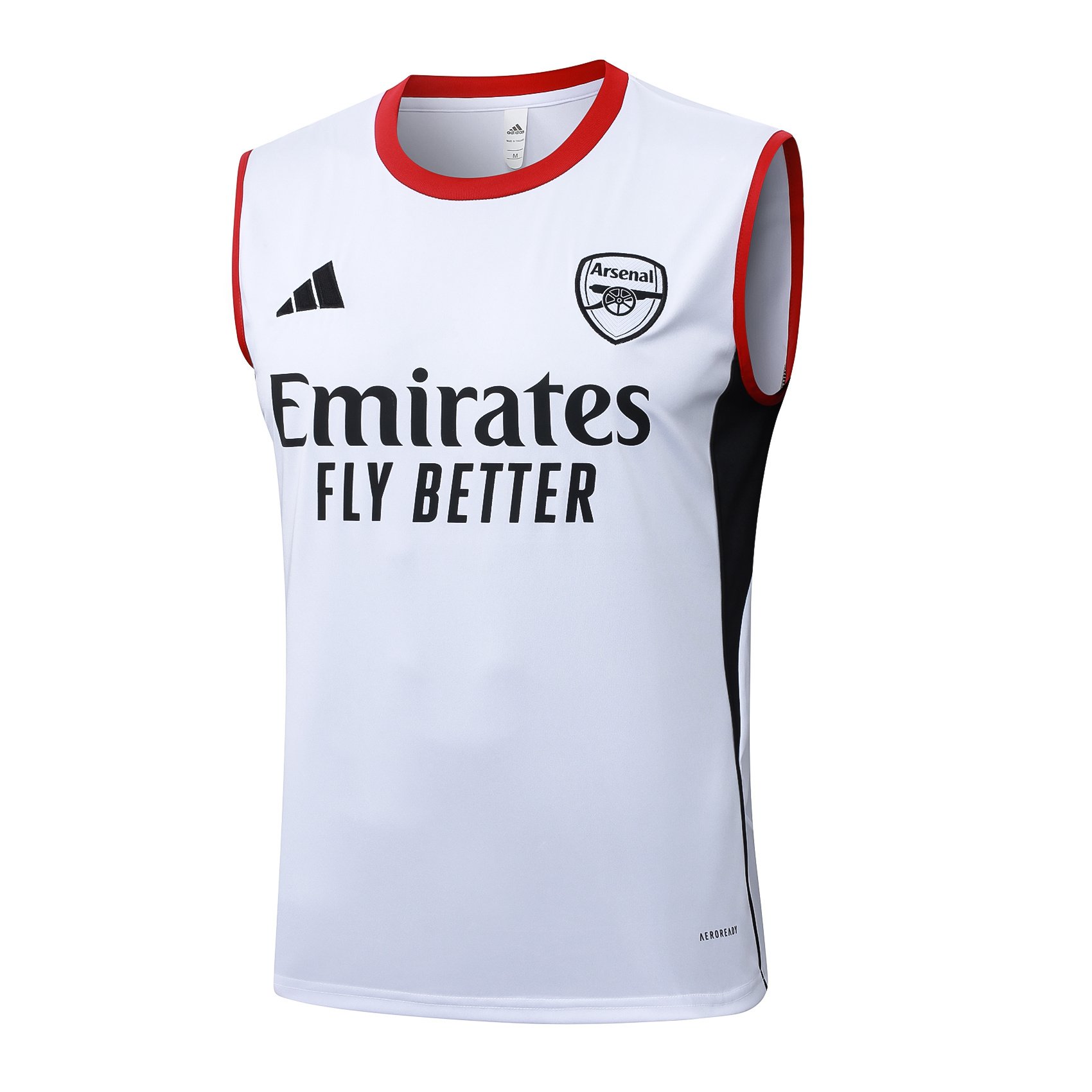Arsenal 25/26 White Sleeveless Training Kit - SoccerArmor